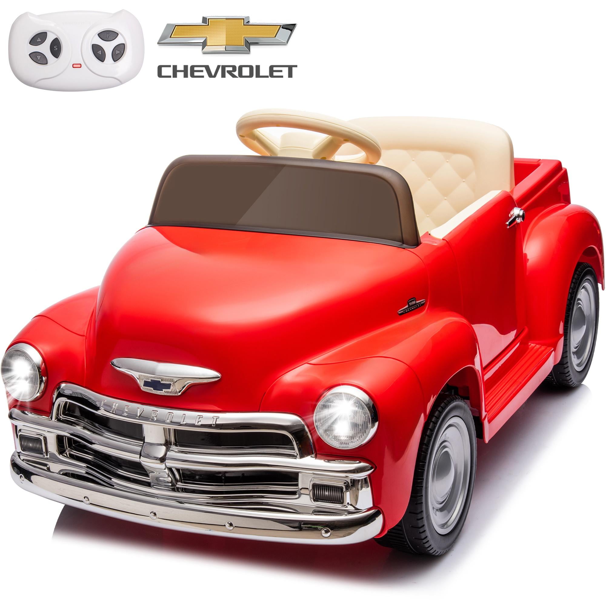 Chevrolet Kids Ride on Truck Cars, 12V7A Battery Powered Ride on Toy ...