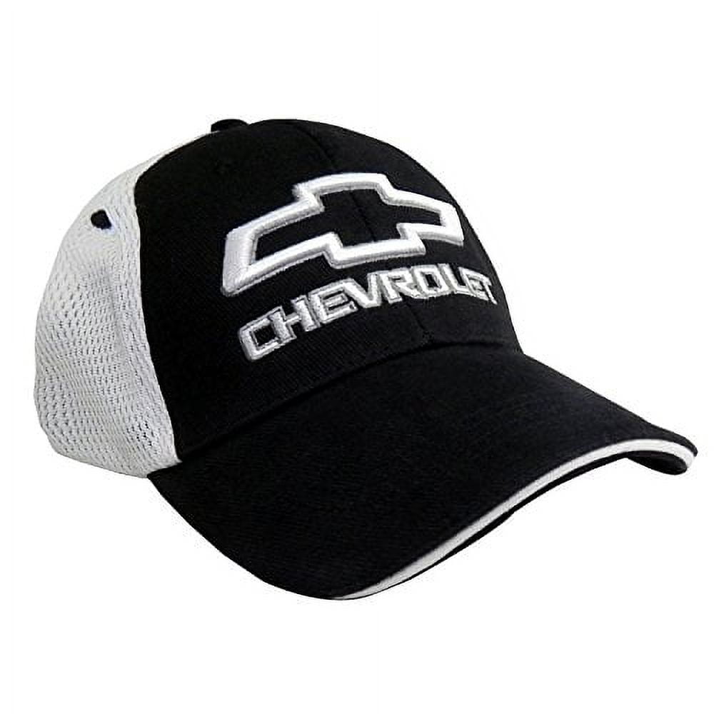 Chevrolet Logo Black Mesh Back Baseball Cap - Walmart.com