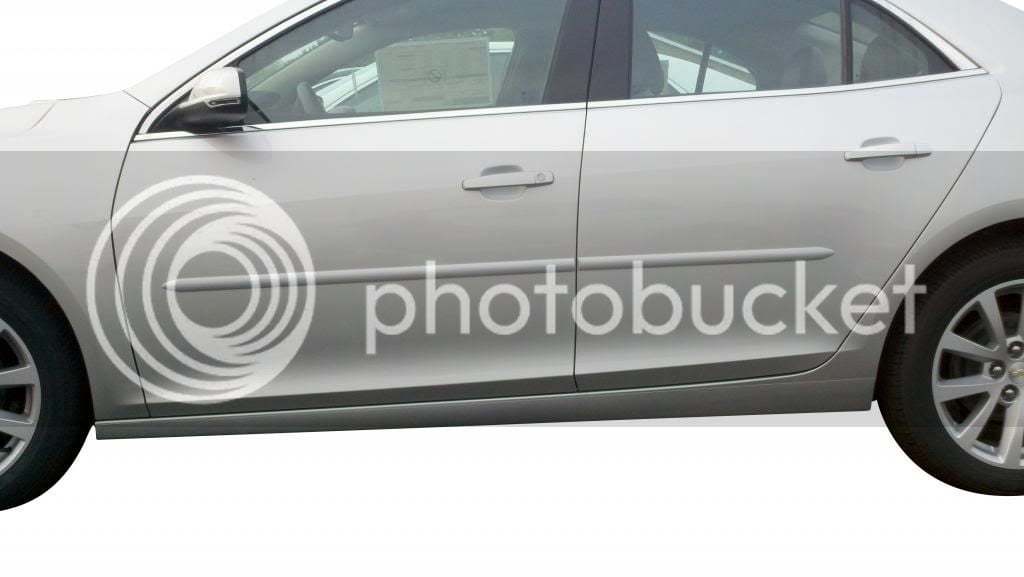 Chevrolet Malibu Body Side Moldings Painted in the Factory Paint Code ...
