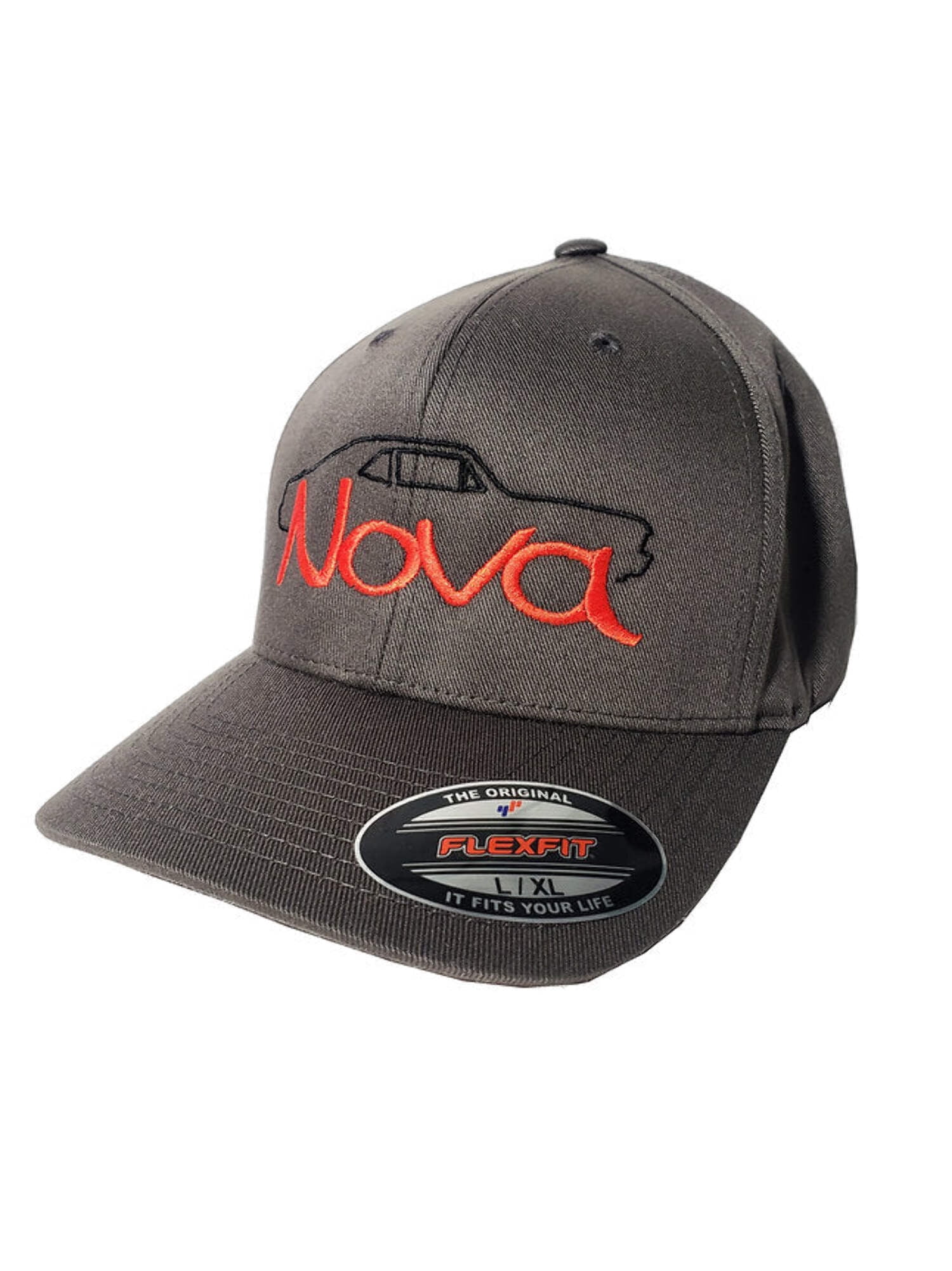 Chevrolet Nova Silhouette Embroidered Flex Fit Men's Hat - Walmart.com