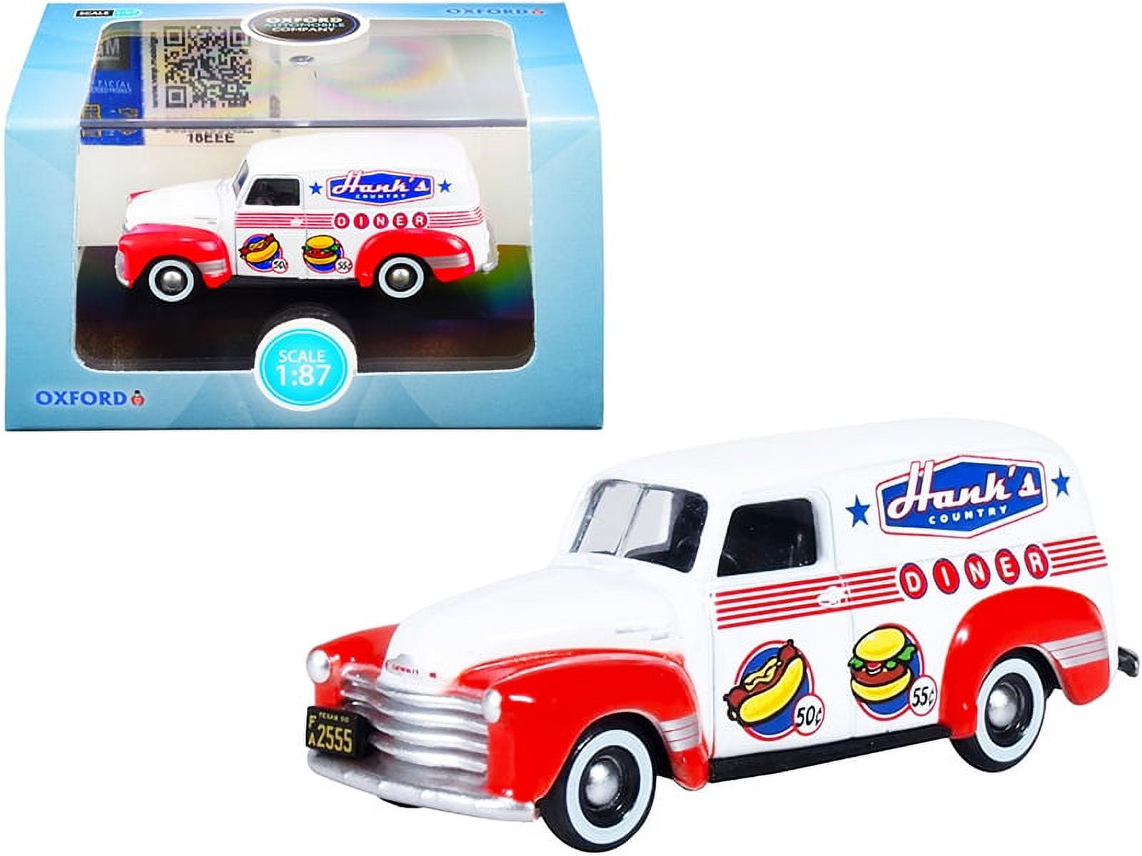 Chevrolet Panel Truck "Hanks Country Diner" White and Red 1/87 (HO ...