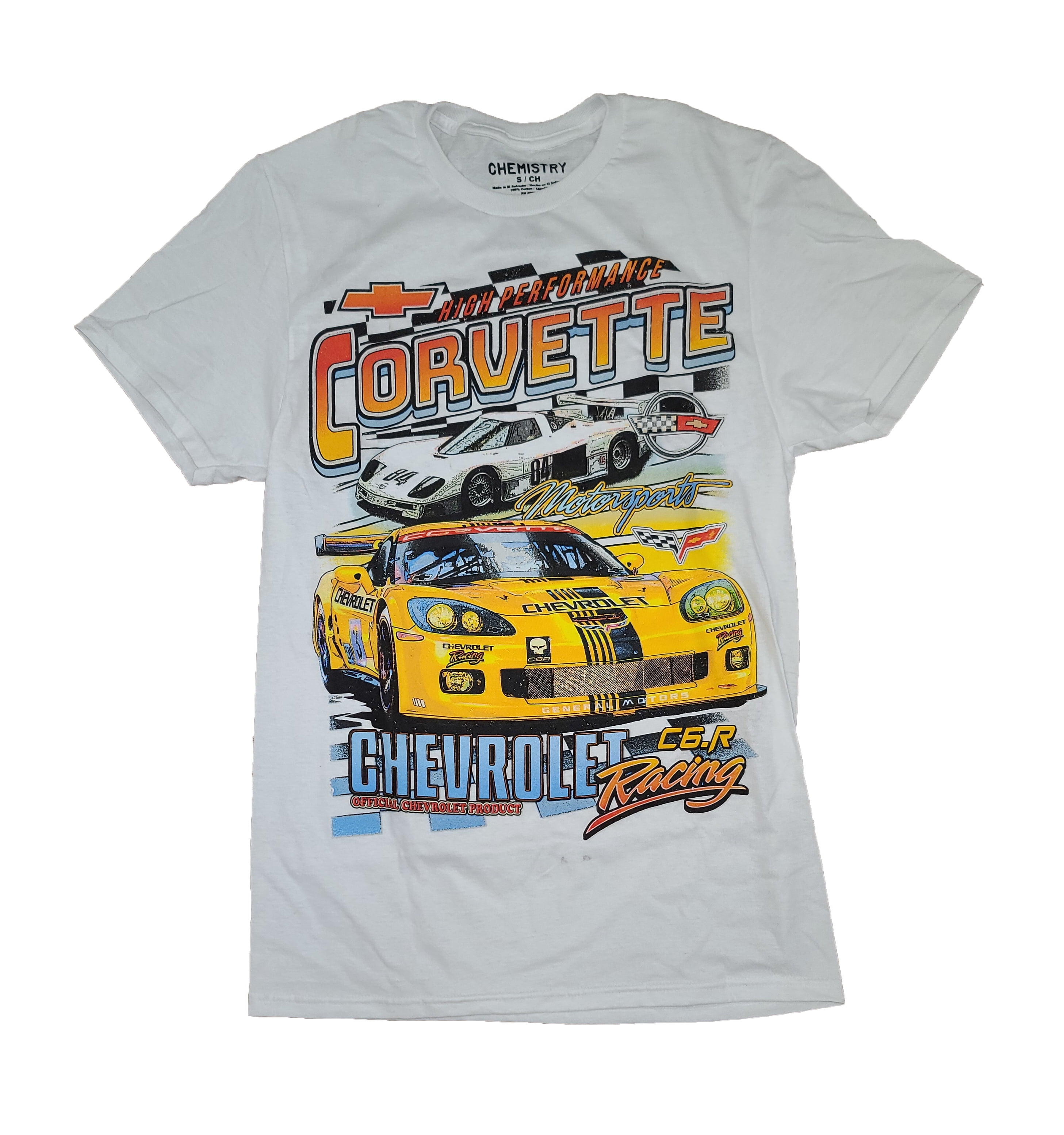 Chemistry Unisex Casual Corvette Racing Print Short Sleeve T Shirt ...