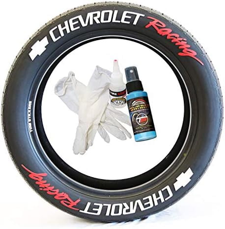 Chevrolet Racing - DIY Permanent Rubber Tire Lettering Kit with Glue ...