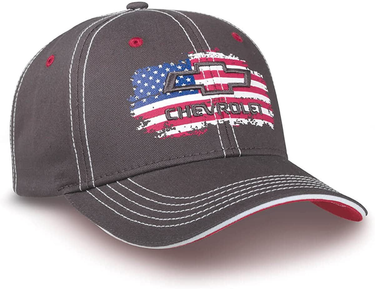 Chevrolet Salute American Flag Cap Gray - Walmart.com