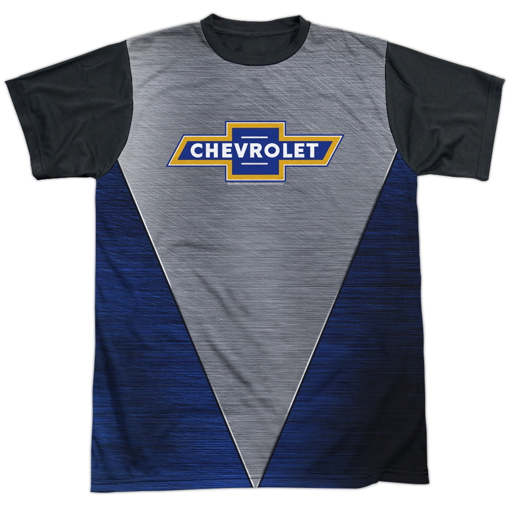 Chevrolet - Shiny Chevy Logo - Short Sleeve Black Back Shirt - Medium ...