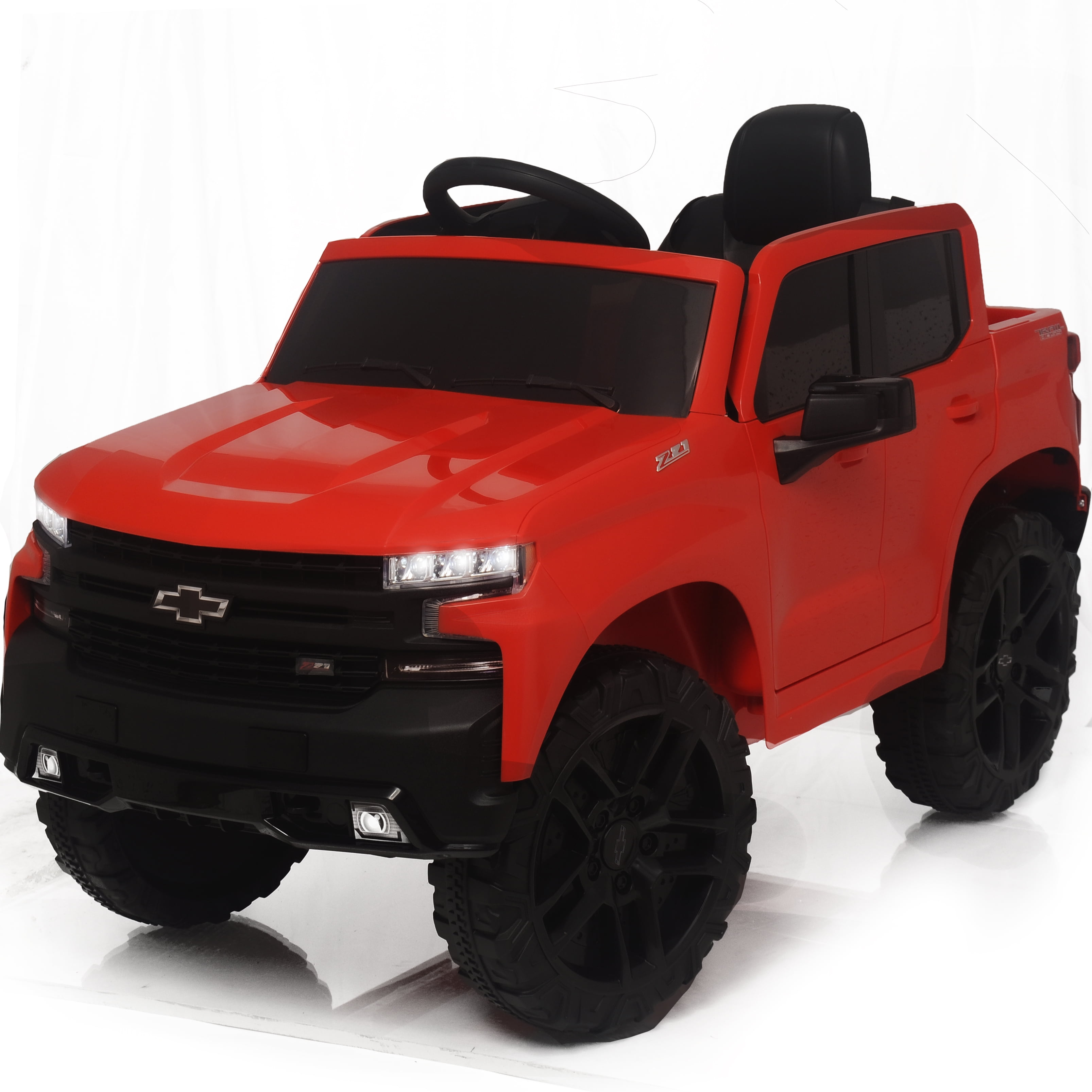 Chevrolet Silverado 12V Kids' Electric Ride On Car with Remote Control ...