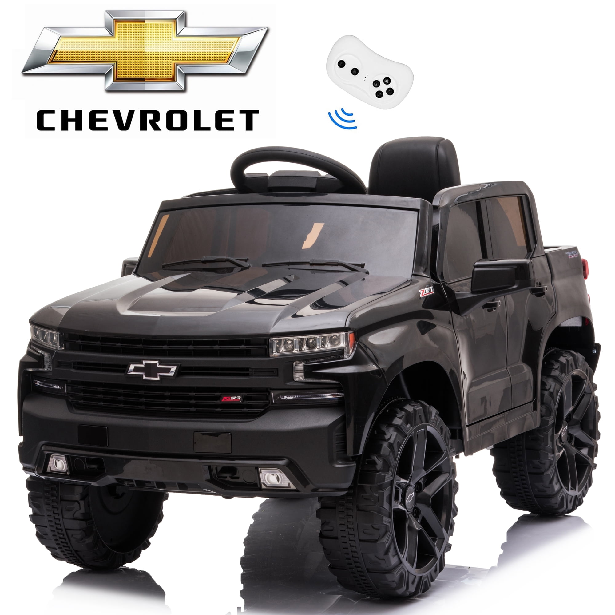 Chevrolet Silverado 12V Ride On Cars, Remote Control, LED, MP3 ...