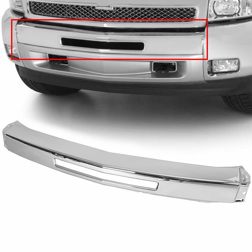 Chevrolet Silverado 1500 Front Bumper Collision Impact Beam - Chrome ...