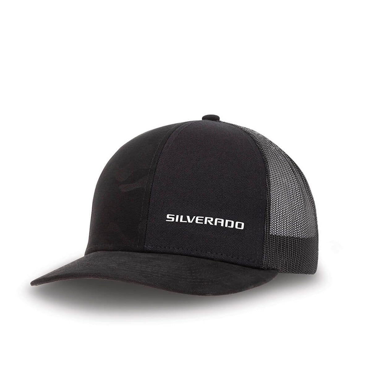 Chevrolet Silverado Black Camo Camouflage Mesh Hat - Adult Hat ...