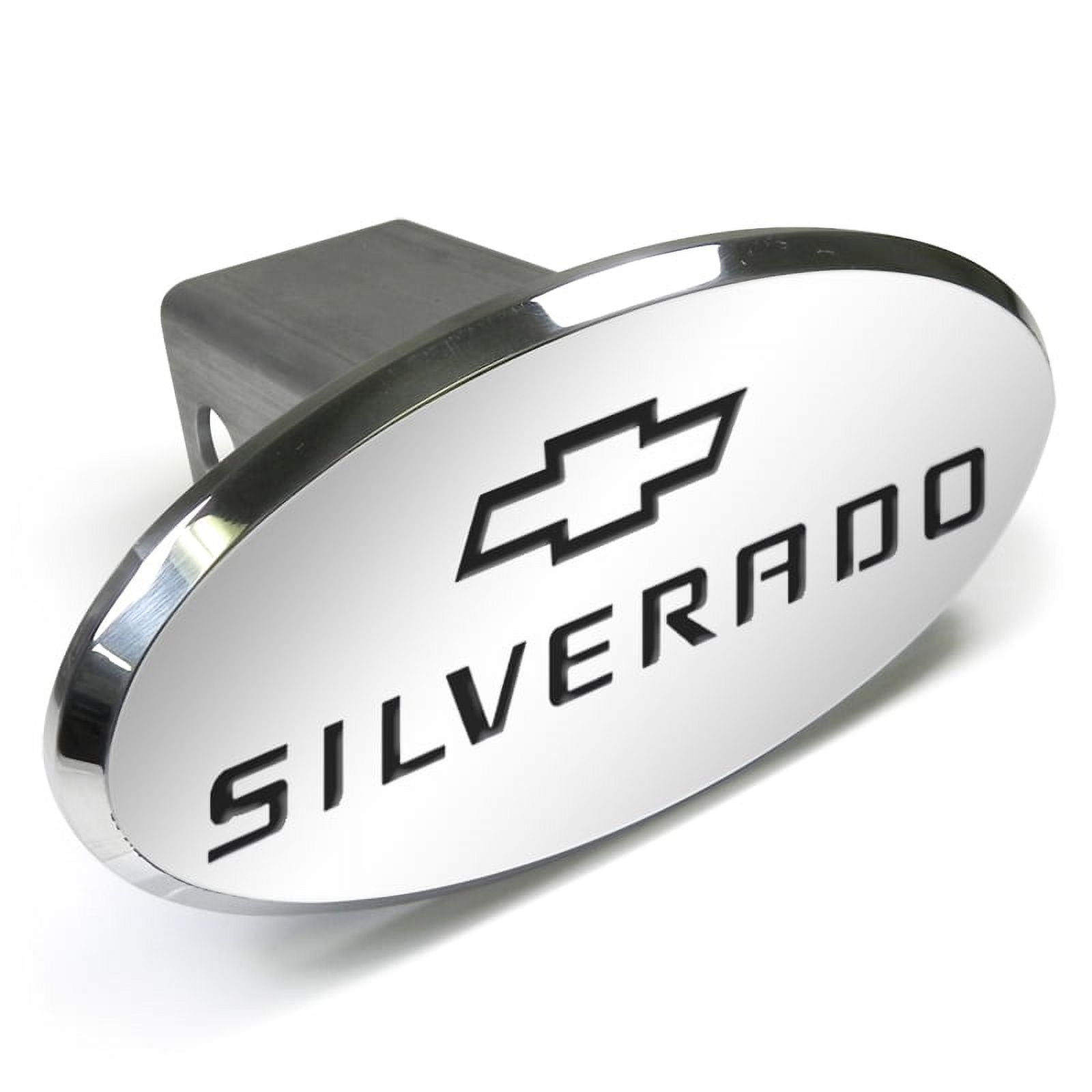 Chevrolet Silverado Engraved Oval Aluminum Tow Hitch Cover - Walmart.com