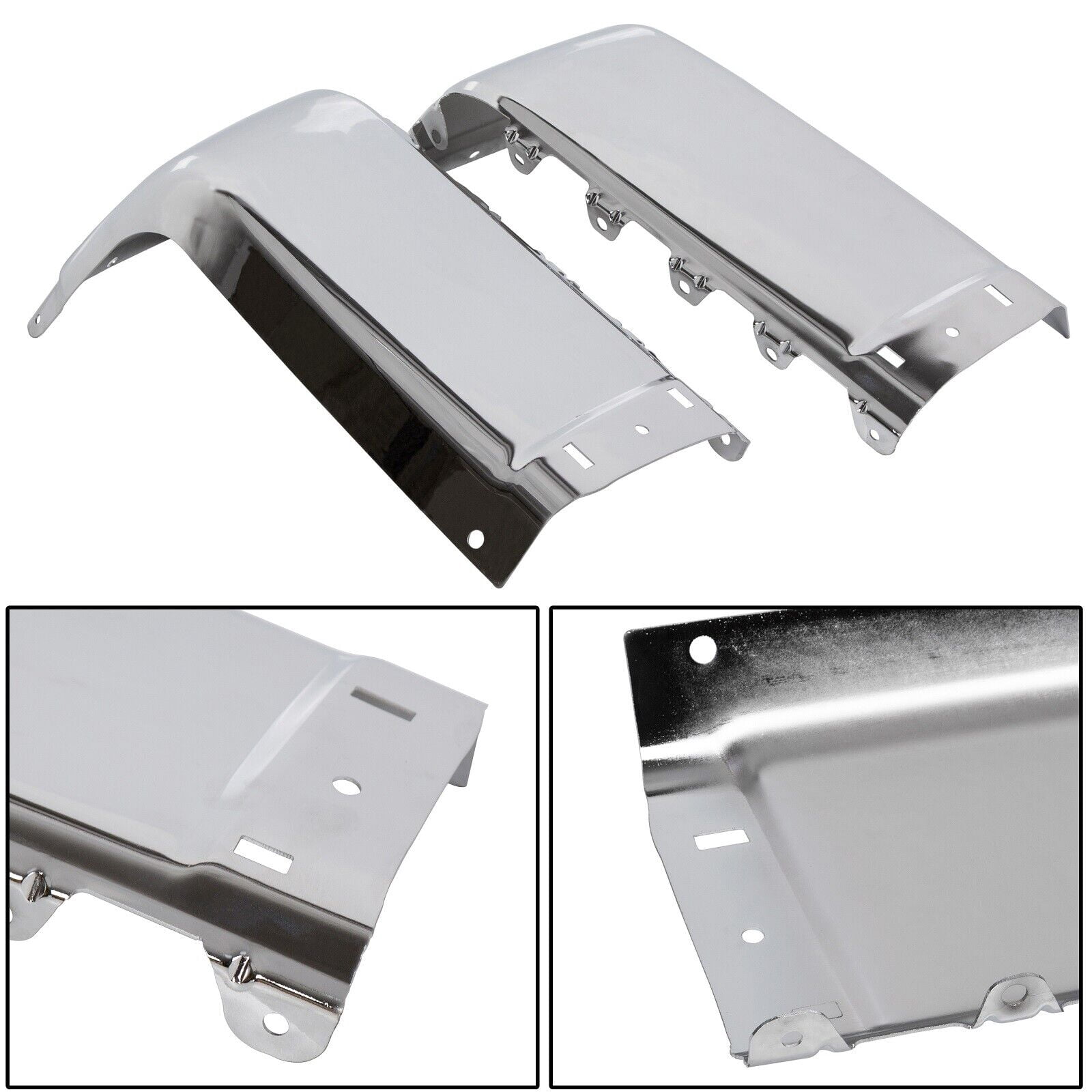 Chevrolet Silverado/GMC Sierra Rear Bumper End Caps Set - OEM-Qualified ...