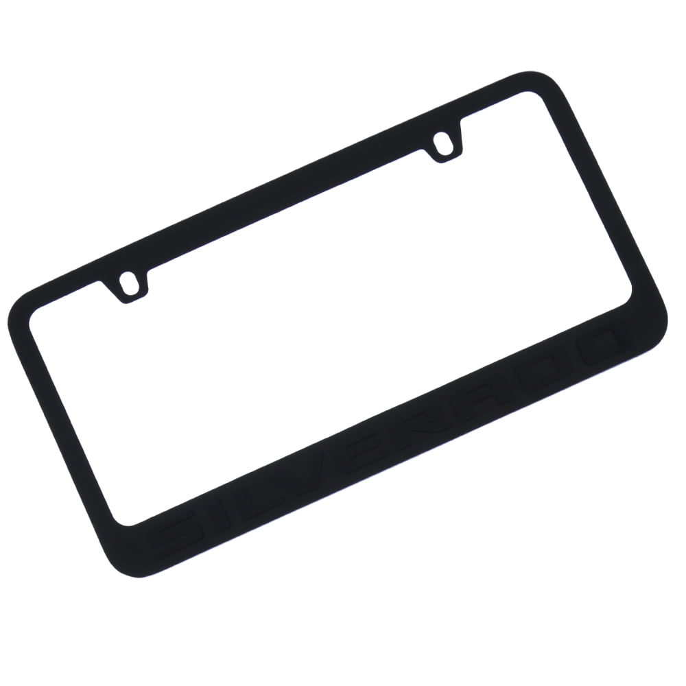 Chevrolet Silverado Logo License Plate Frame (Chrome) - Walmart.com