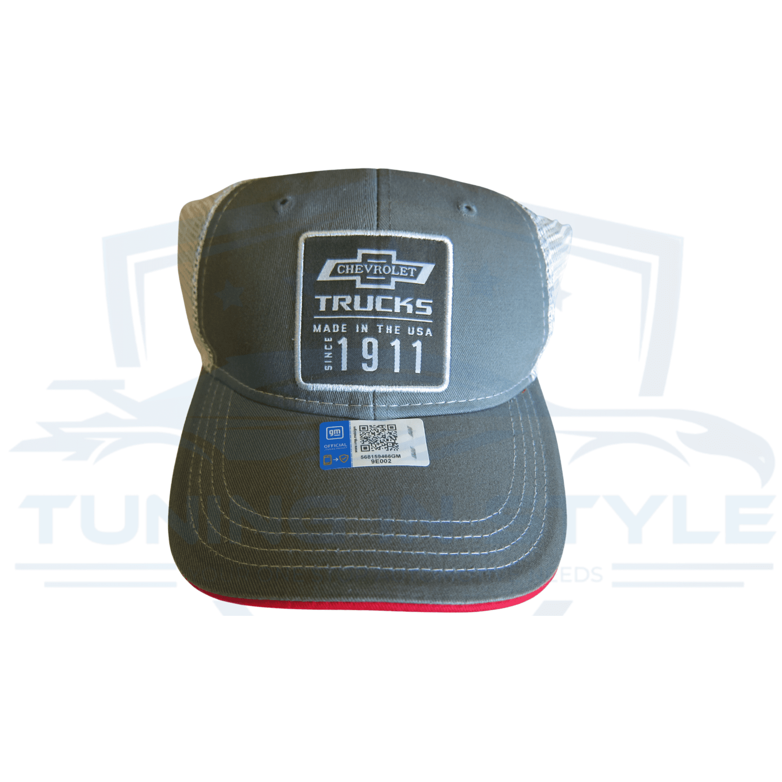 Chevrolet Trucks Since 1911 Embroidered Logo Baseball Cap Gray Official ...