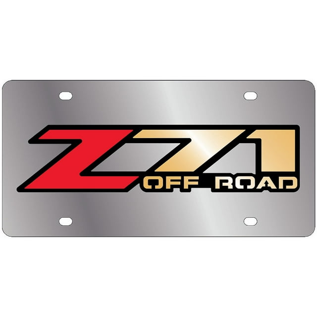 Chevrolet Z71 Off Road Logo Stainless Steel License Plate Official ...