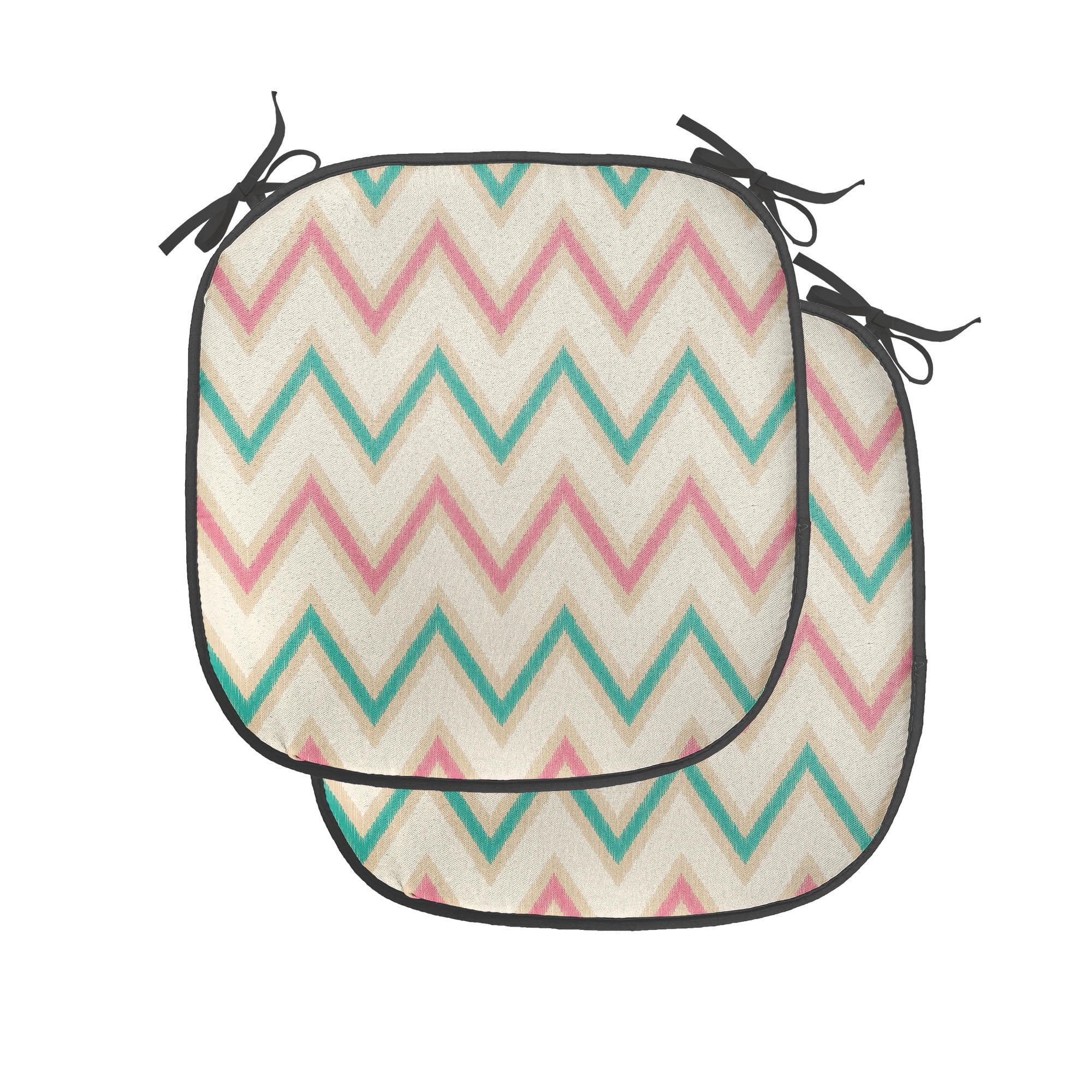 Chevron Chair Seating Cushion Set of 2, Digital Chevron Forms Technical ...