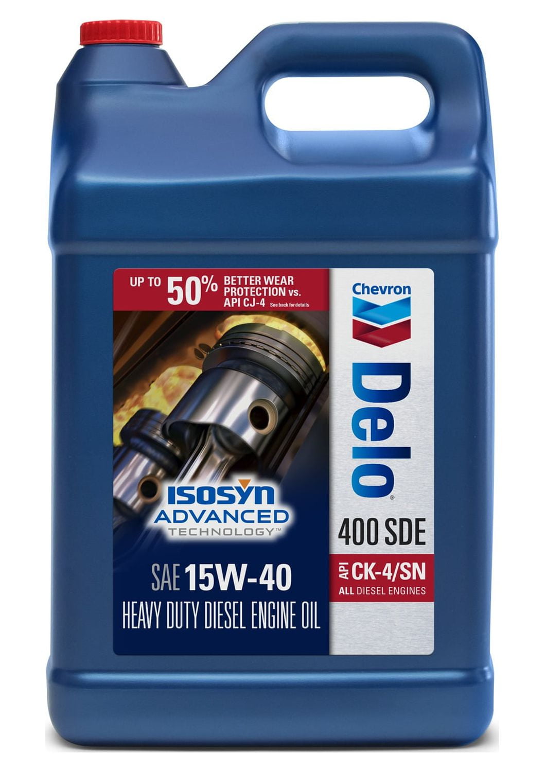 Chevron Delo 400 SDE CK-4 15W-40 Heavy Duty Diesel Motor Oil, 2.5 ...