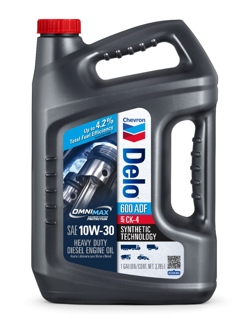 Chevron Delo 600 ADF 10W30 Heavy Duty Diesel Motor Oil, 1 Gallon ...
