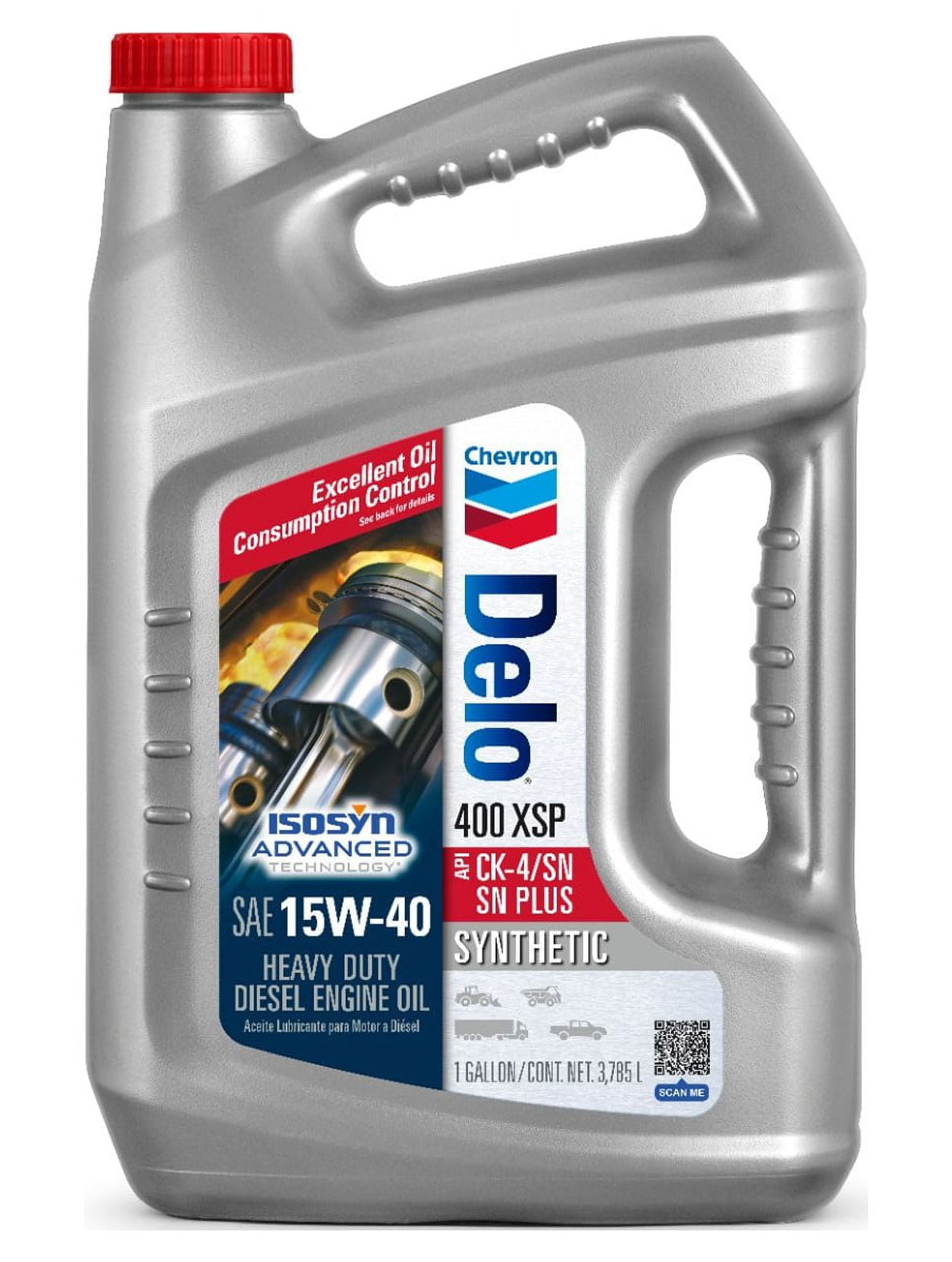 Chevron Delo XSP 15W-40 Heavy Duty Synthetic Diesel Motor Oil, 1 Gallon - Walmart.com