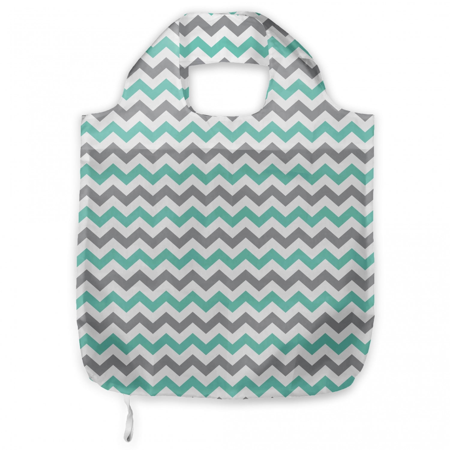 Chevron Fabric Shopping Tote, Chevron Pattern Geometric Wavy Zigzag ...