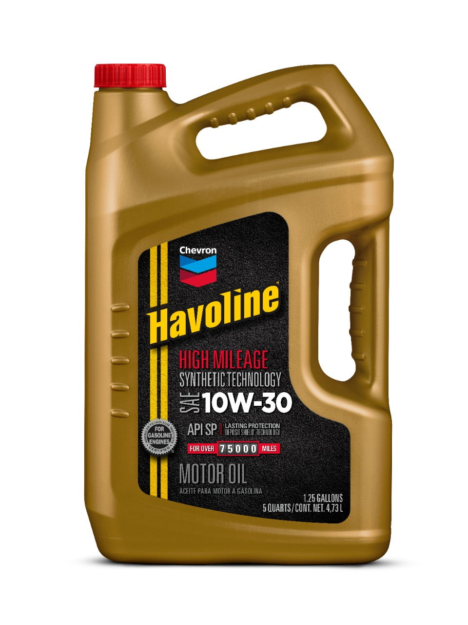 Chevron Havoline High Mileage 10W-30 Motor Oil Life Extender - Walmart.com