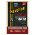 Chevron Havoline High Mileage Synthetic Technology Motor Oil 10W-30, 6 ...