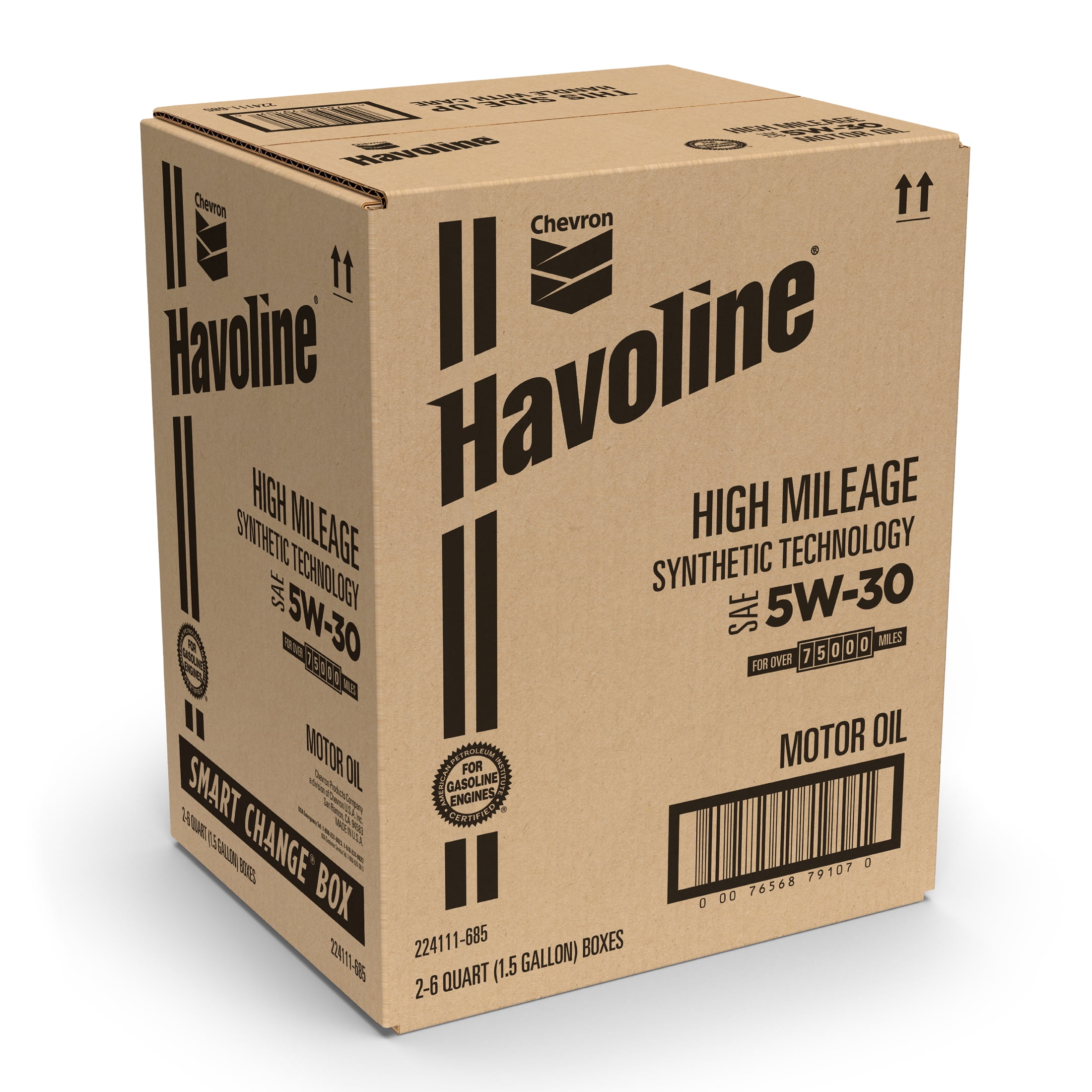 Free Shipping! Chevron Havoline High Mileage Synthetic Technology Motor ...