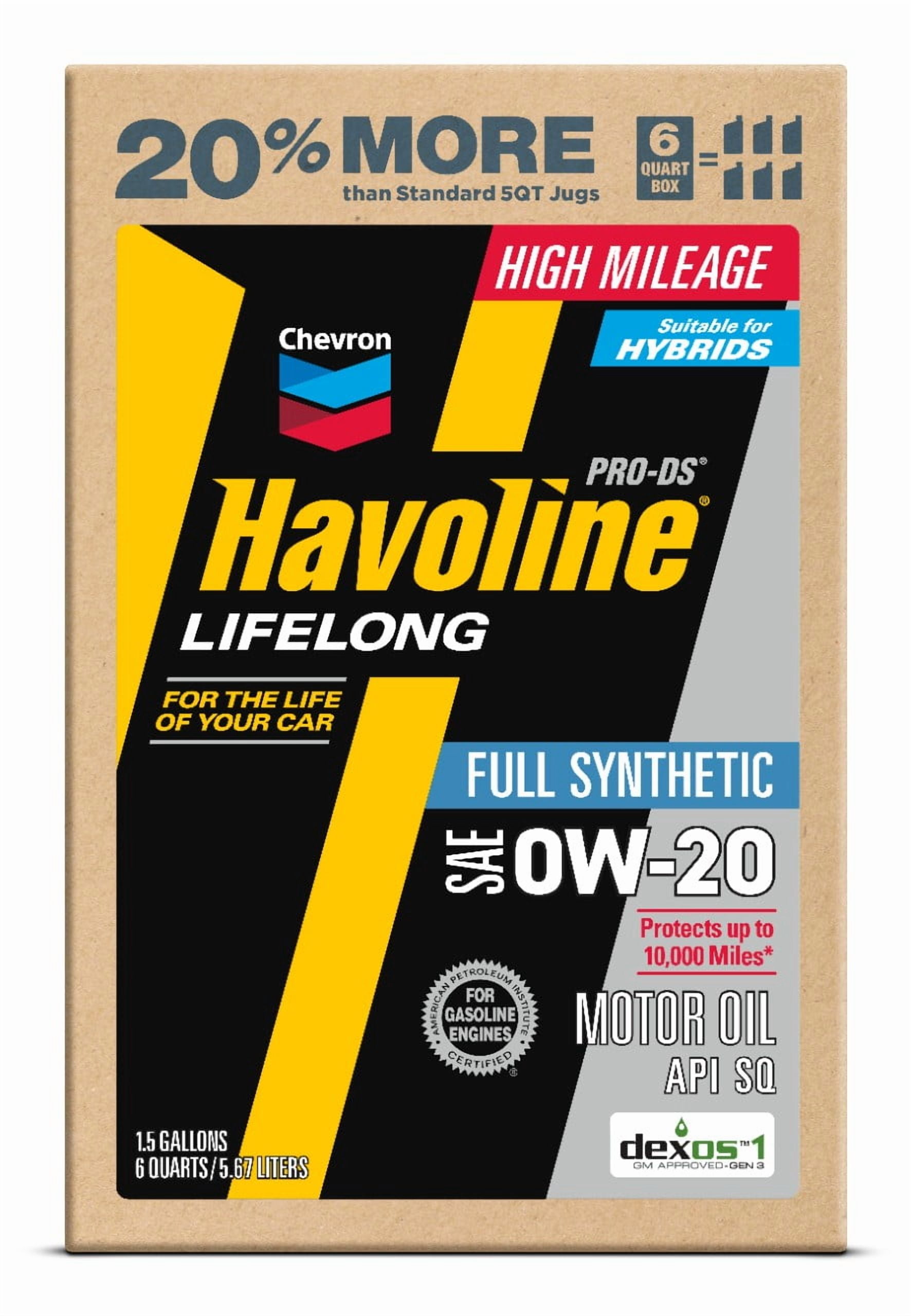 Chevron Havoline 0W-20 Oil - Engine oil for transportation - Walmart ...