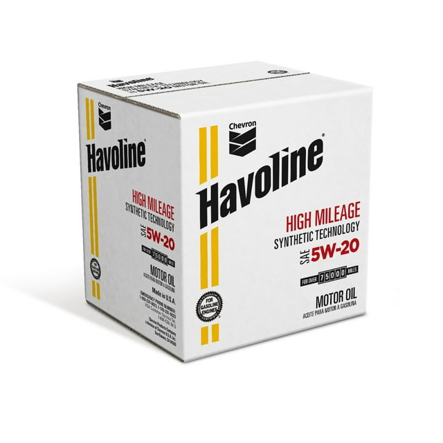 Chevron Havoline Pro-DS Full Synthetic Motor Oil 5W-20, 6/1 Quart Case ...