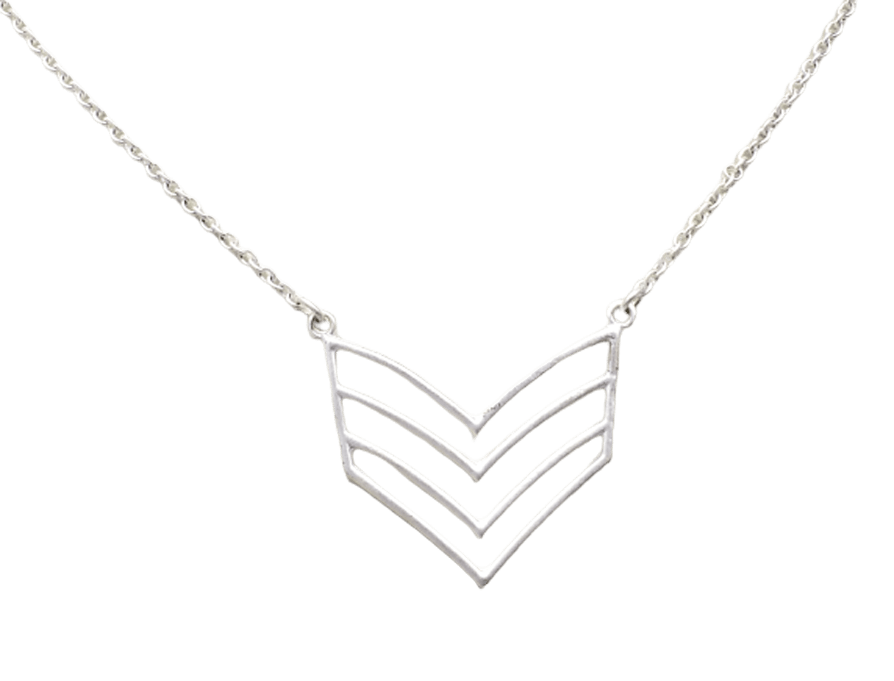 Chevron Pendant Necklace - Walmart.com