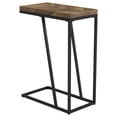 Sergio Engineered Wood C-Shaped Side Table Rustic Tobacco - Walmart.com