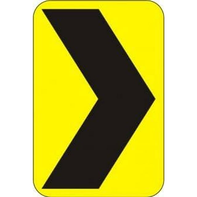 Chevron Right Sign Construction Signs Metal Sign Tin Sign 12x16 Inch ...