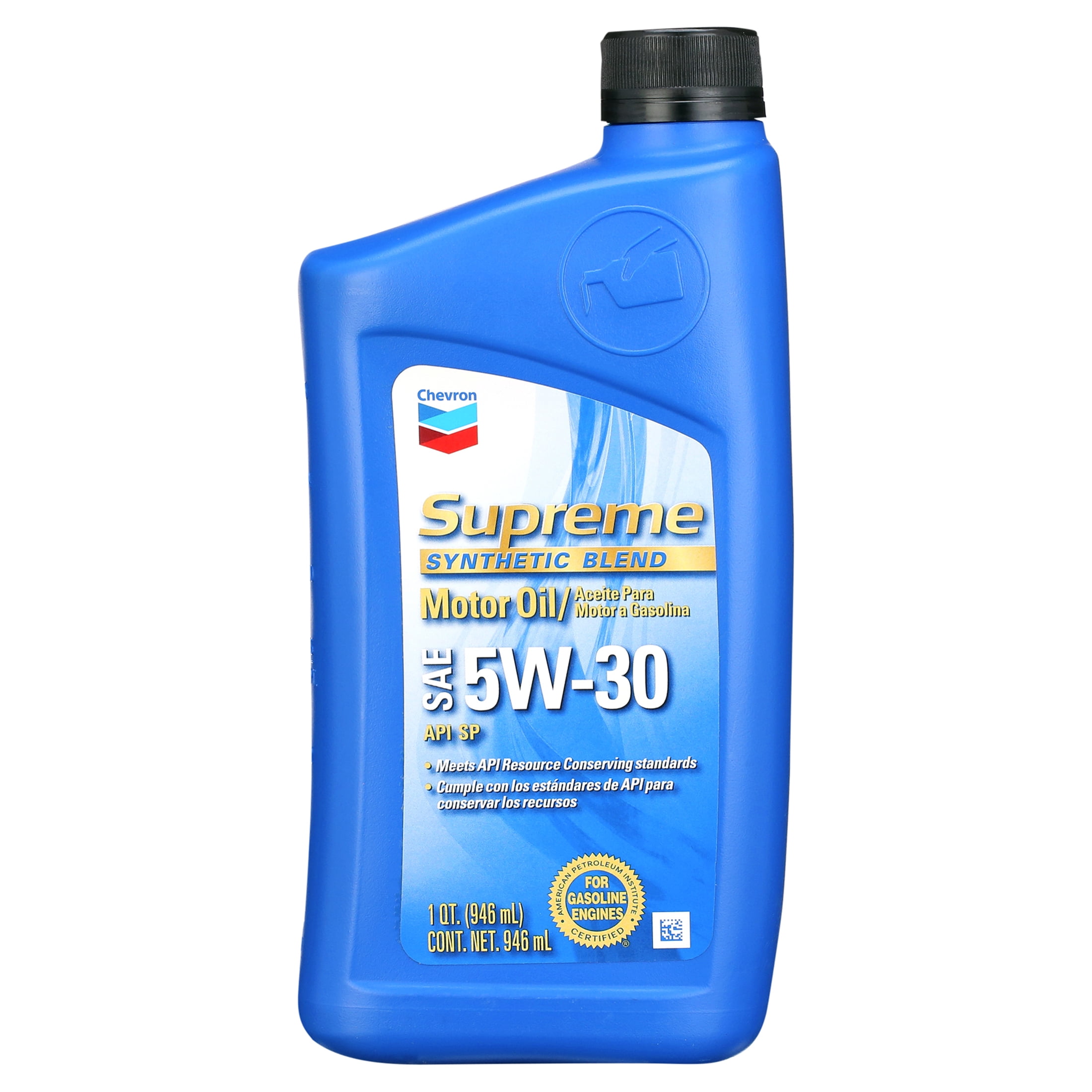 Chevron Supreme Synthetic Blend Motor Oil 5W-30, 1 Quart - Walmart.com