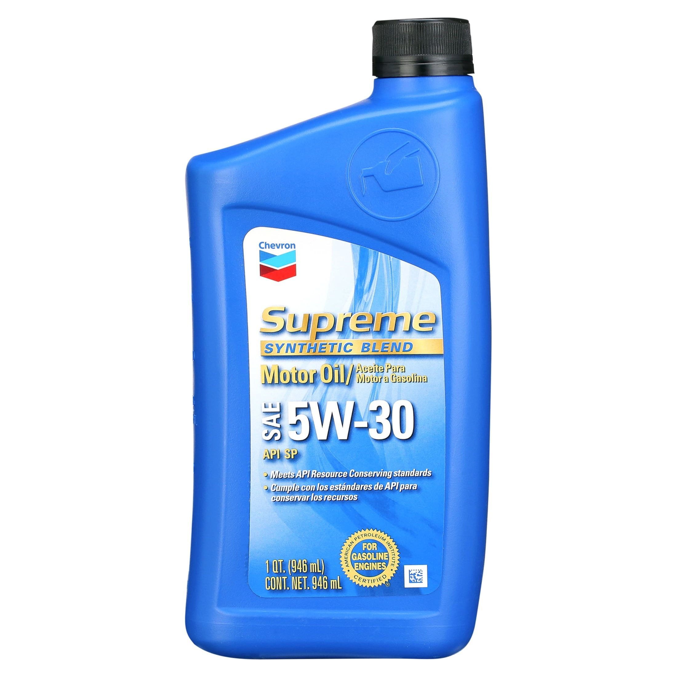 Chevron Supreme Synthetic Blend Motor Oil 5W-30, 1 Quart - Walmart.com