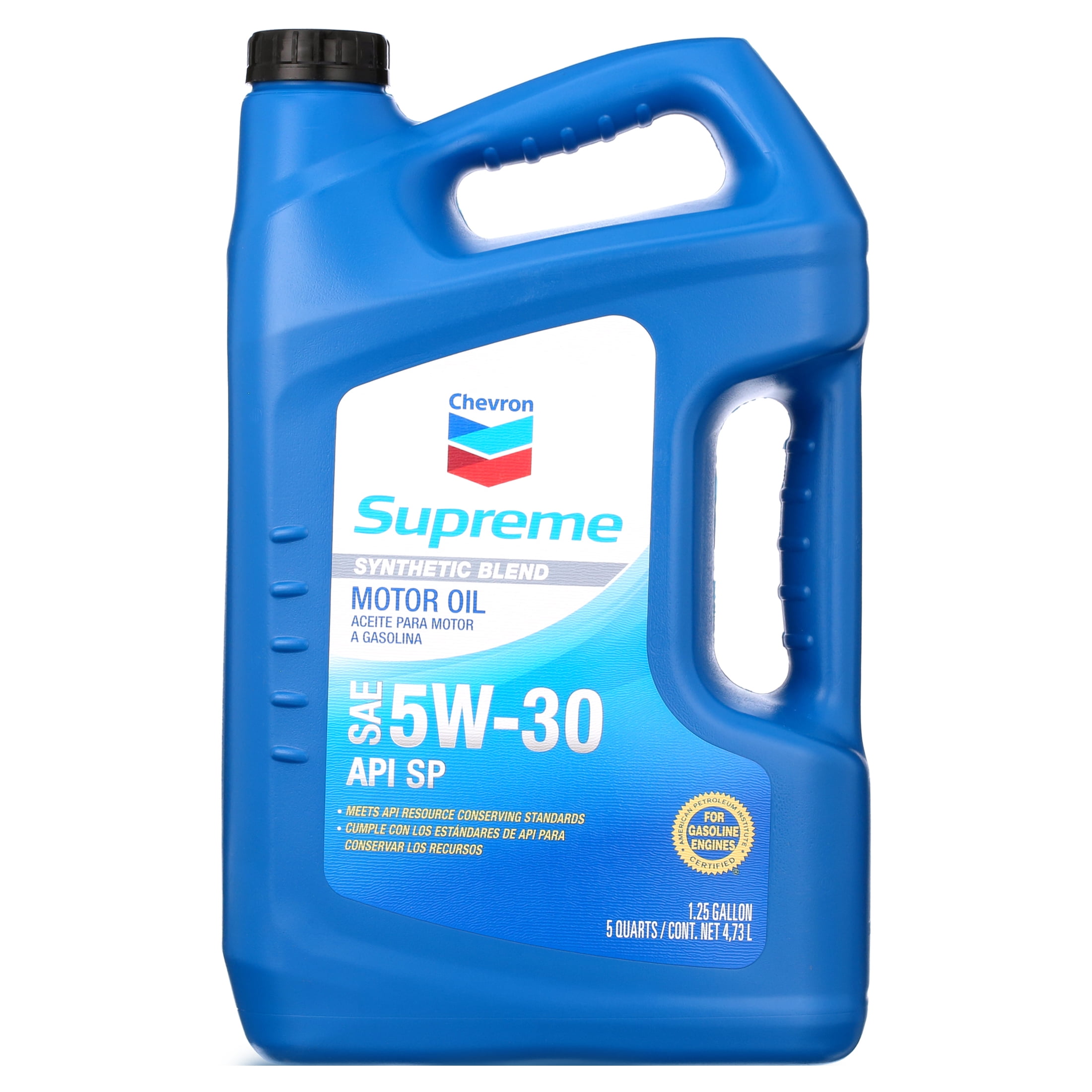 Chevron Supreme Synthetic Blend Motor Oil 5W30, 5 Quart - Walmart.com