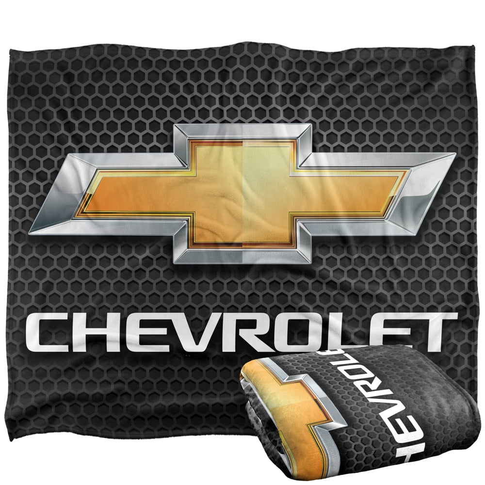 Chevy Blanket, 50'x60' Chrome Bowtie Silky Touch Super Soft Throw ...