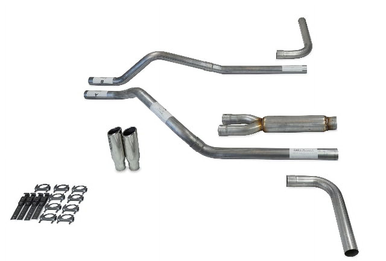 Chevy Blazer 95-99 2.5" Dual Exhaust Kits Glasspack Side Ex Clamp on ...