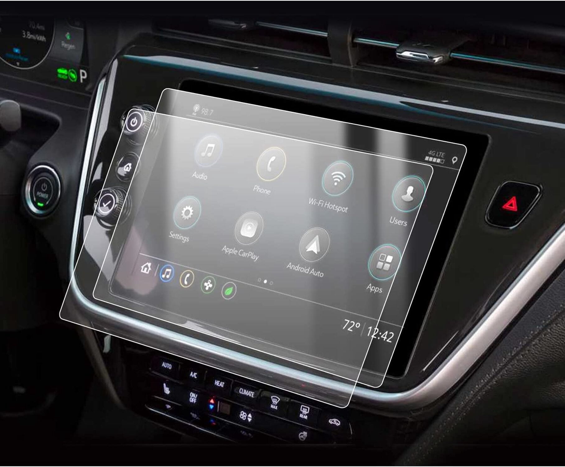 Chevy Bolt EUV Screen Protector Center Touch Navigation Tempered Screen ...