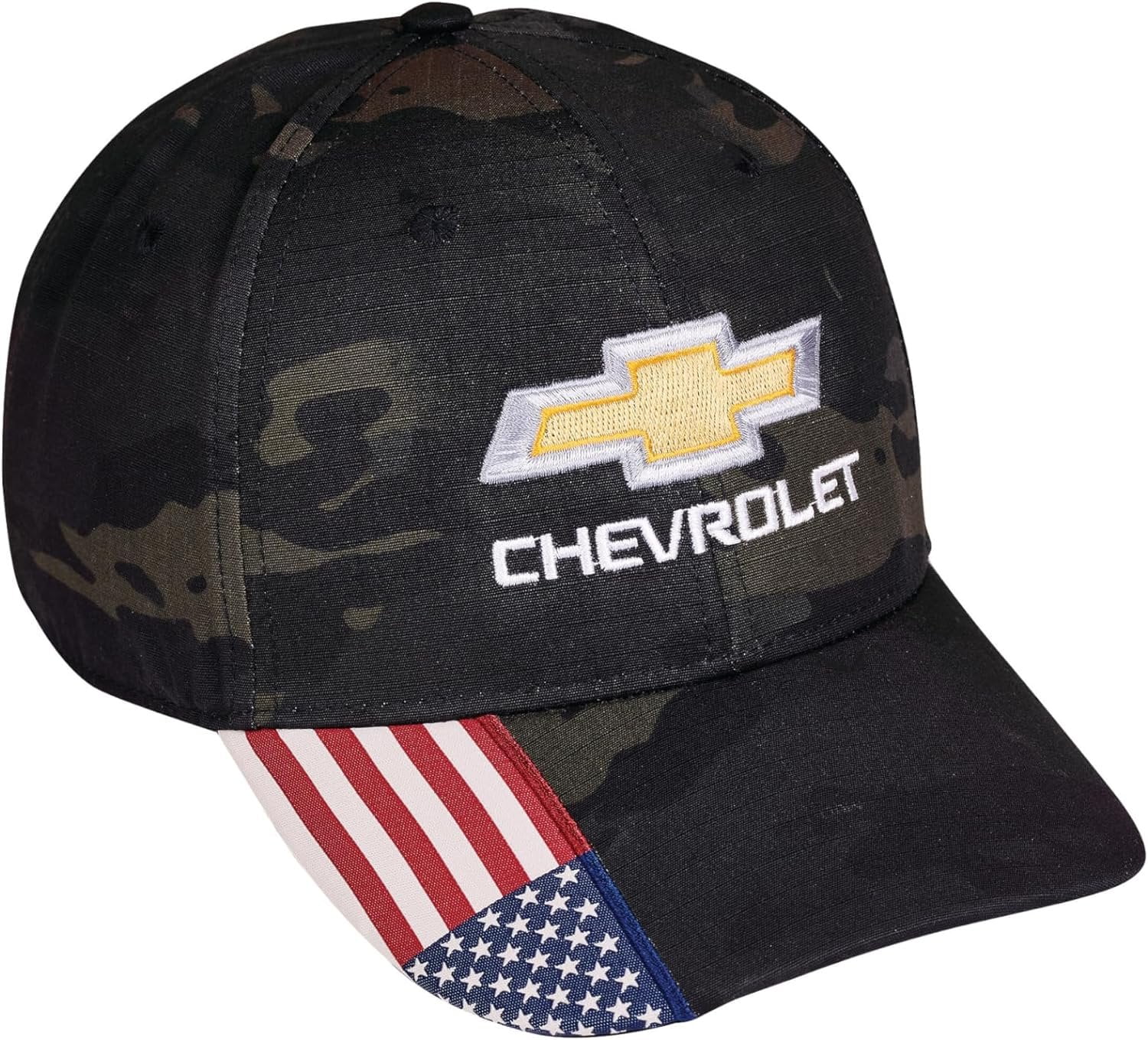Chevy Bowtie Camo USA Flag Hat - Officially Licensed Chevrolet Cap ...