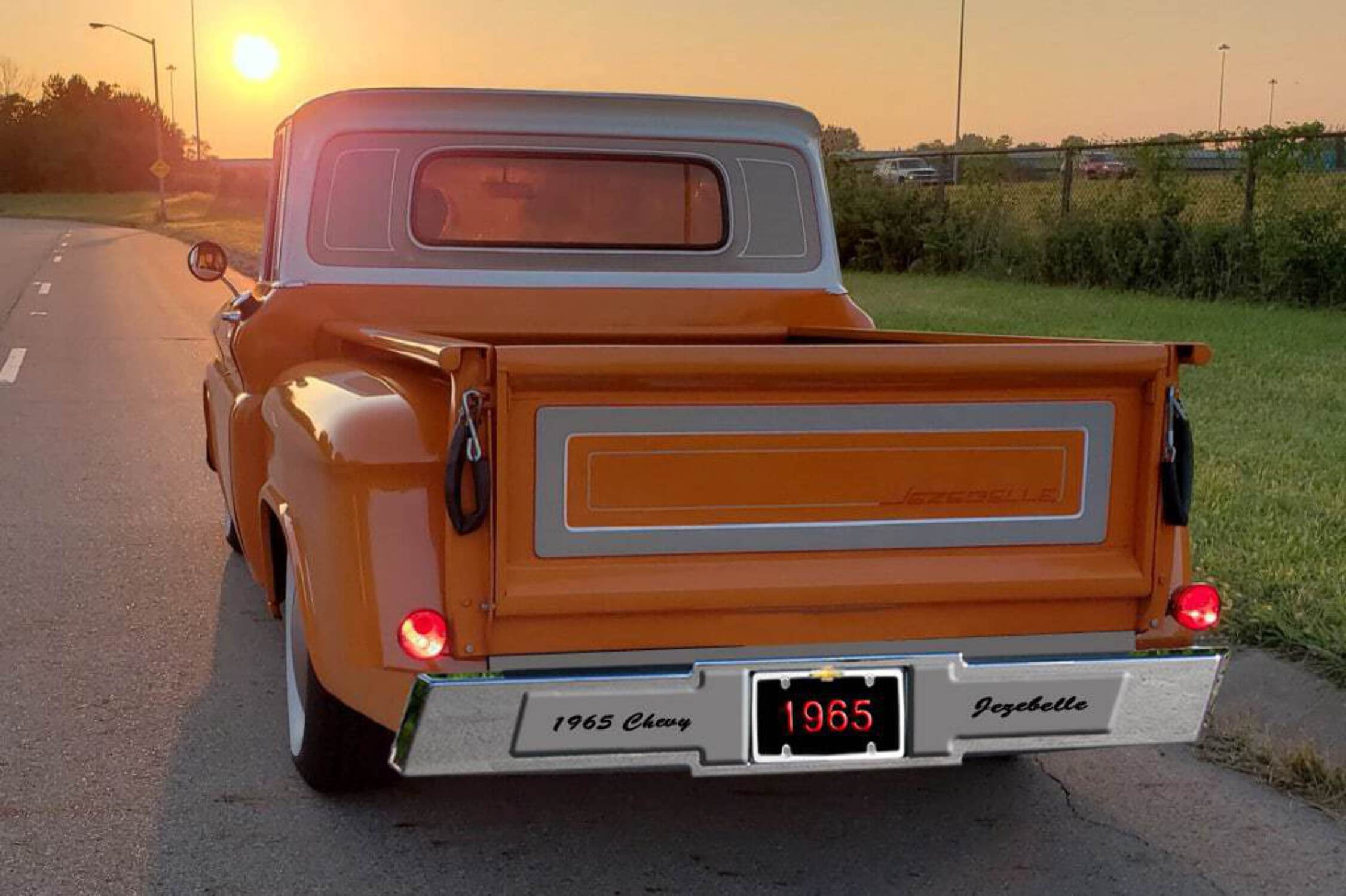 Chevy Bumper Stepside 1950-1987 Rear Large Bow Tie Bumper For Chevy ...