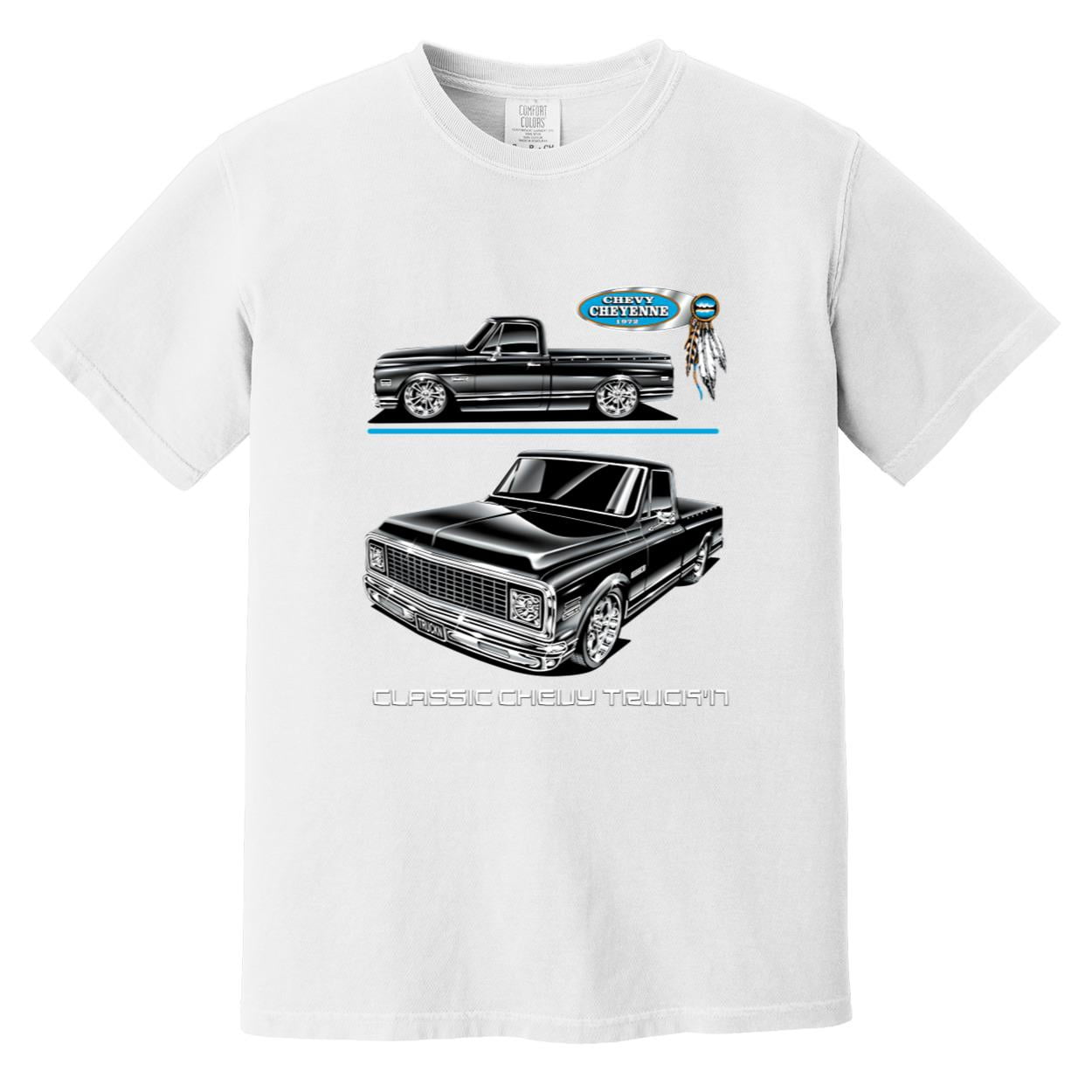 Chevy C10 Cheyenne Pickup Collector Tribute Graphic Comfort Color T ...