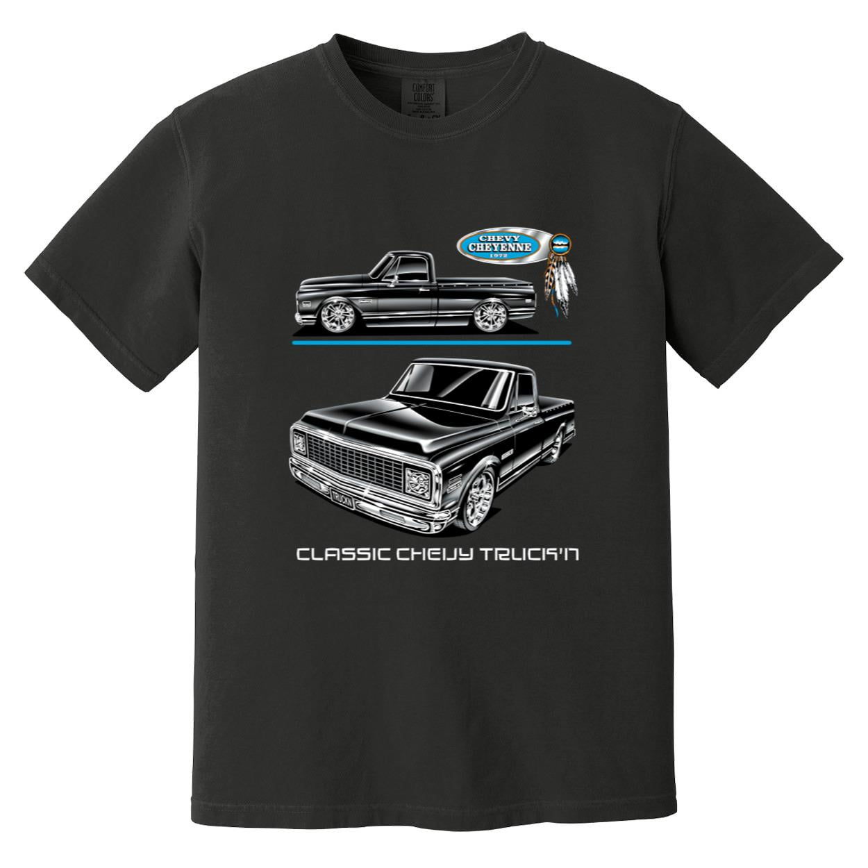 Chevy C10 Cheyenne Pickup Collector Tribute Graphic Comfort Color T ...