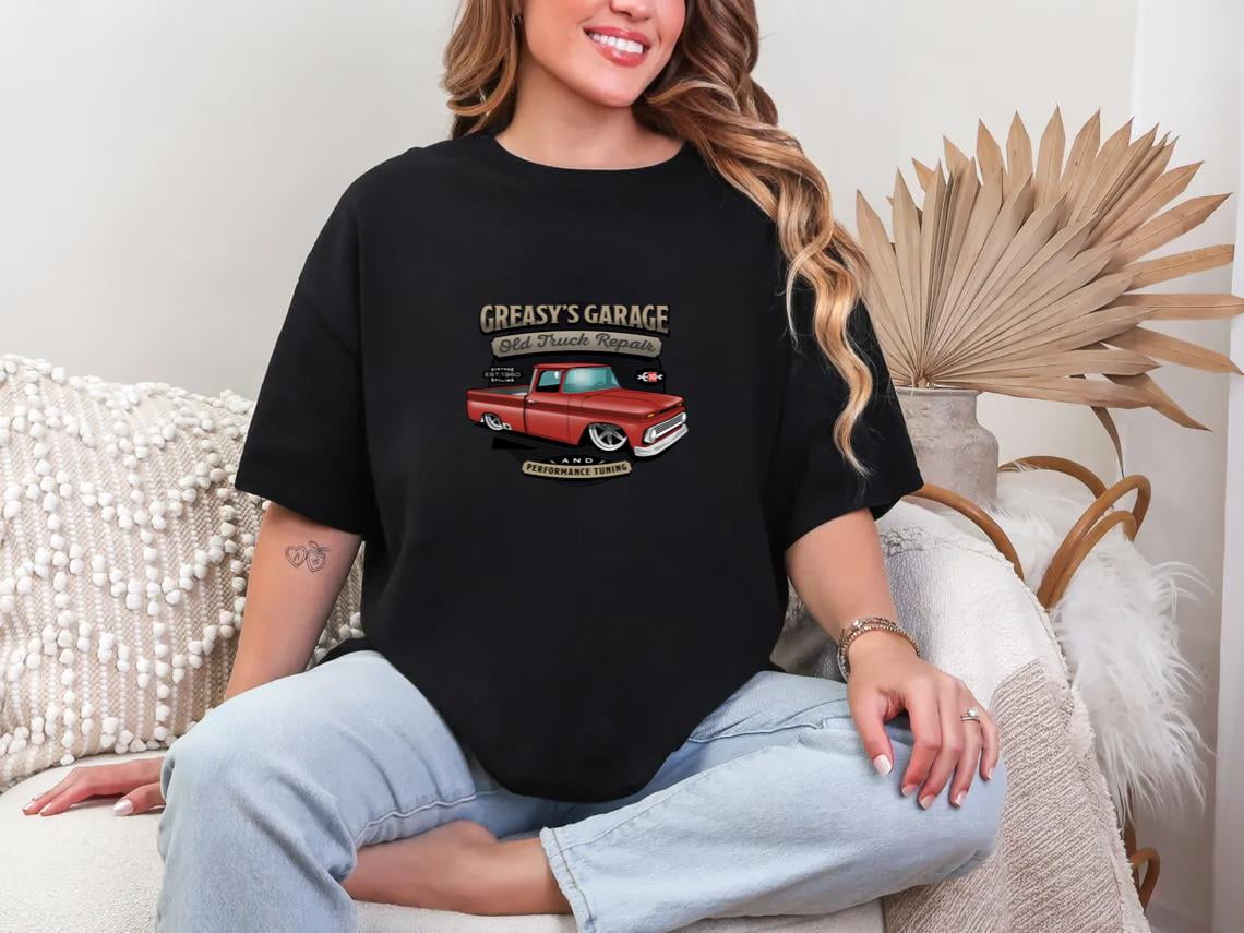 Chevy C10 Truck T-Shirt with Retro Pickup Fan Collector Design, for men & women, up to size 5XL ...