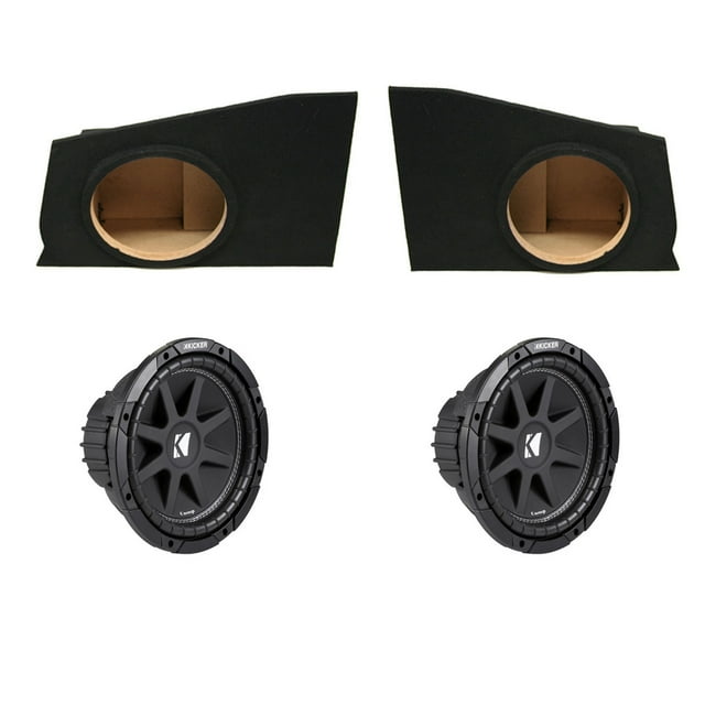 Chevy Camaro 2010-2013 Corner Trunk Dual 10" Kicker Comp C10 Subwoofer ...