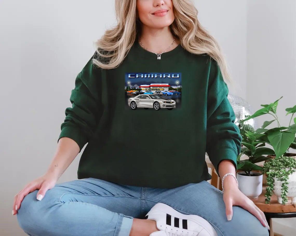 Chevy Camaro Gen 5 Muscle Sweatshirt with Fifth Generation Tribute, for ...