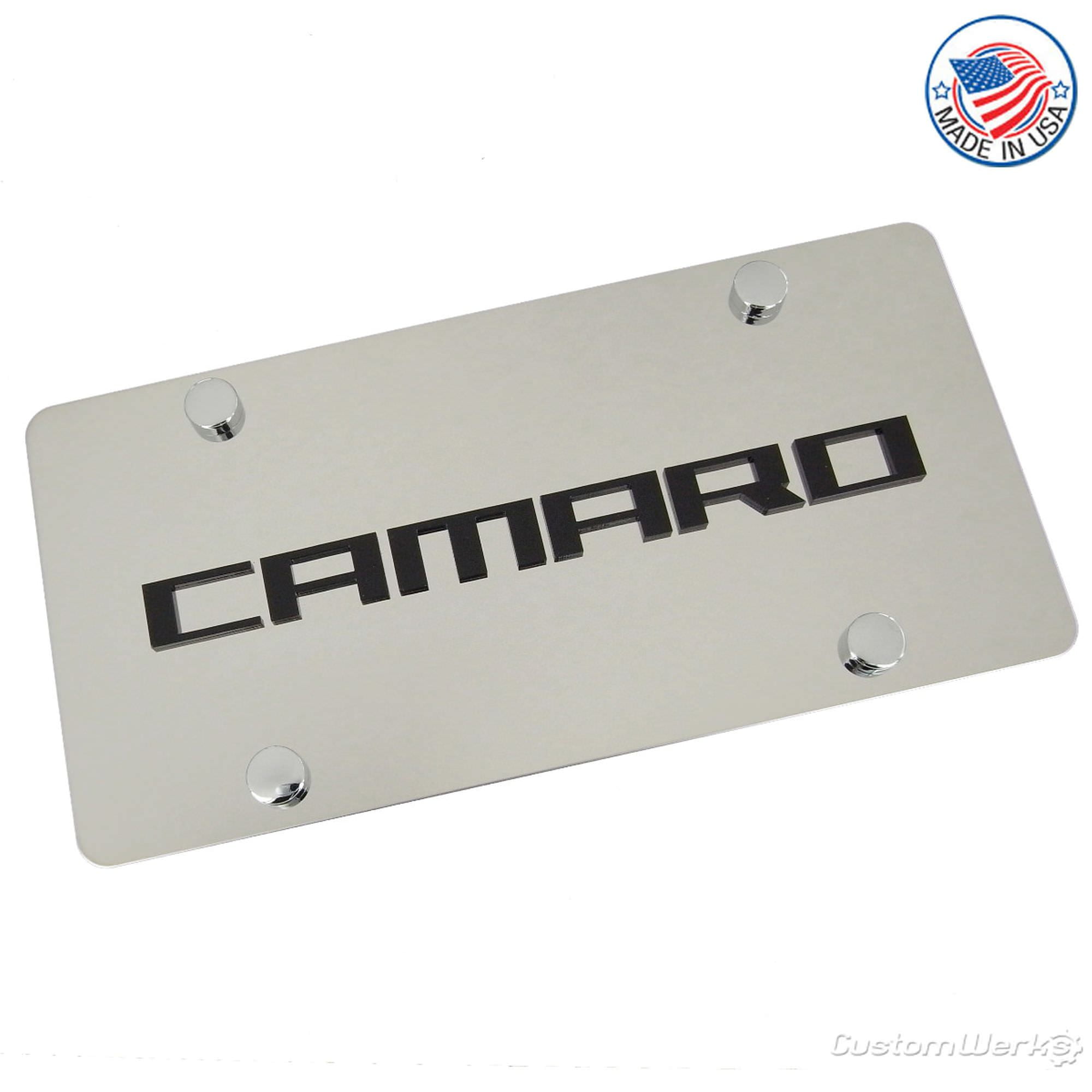 Chevy Camaro License Plate (Chrome) - Walmart.com