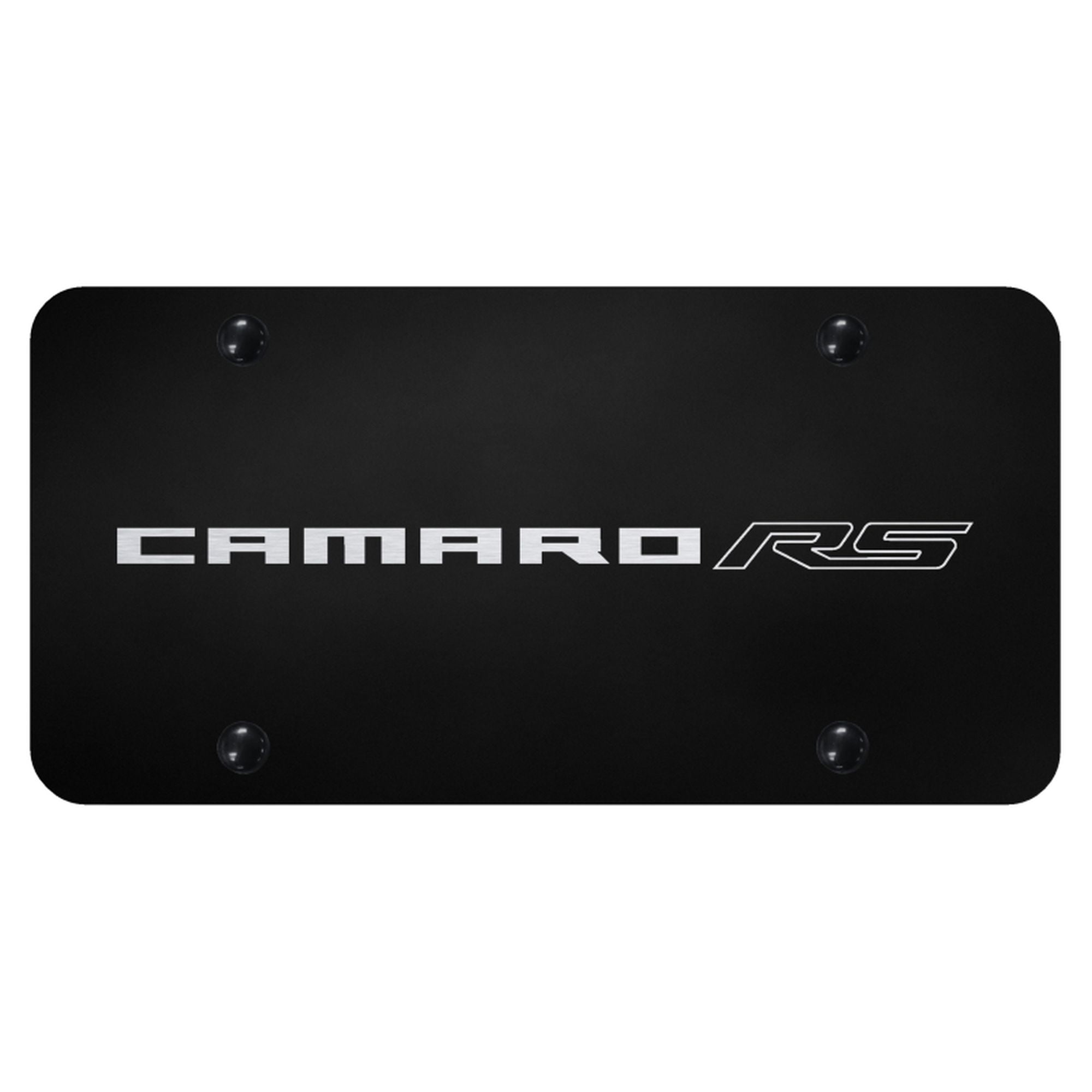 Chevy Camaro RS Laser Etched Name License Plate (Black) - Walmart.com