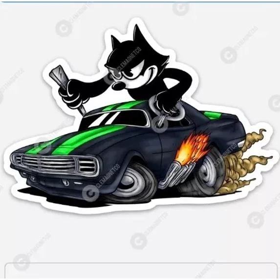 Chevy Camaro Sticker - Chevrolet Felix Muscle Rat Ratfink Phone Decal ...