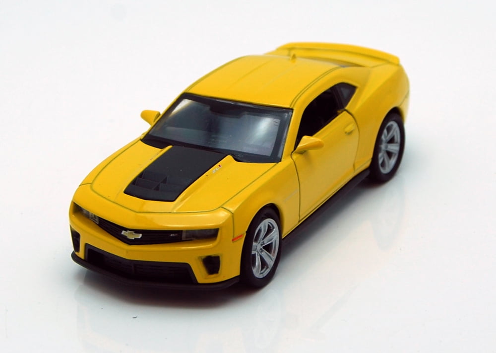 Chevy Camaro ZL1, Yellow - Welly 43667 - 4.5" Long Diecast Model Toy ...