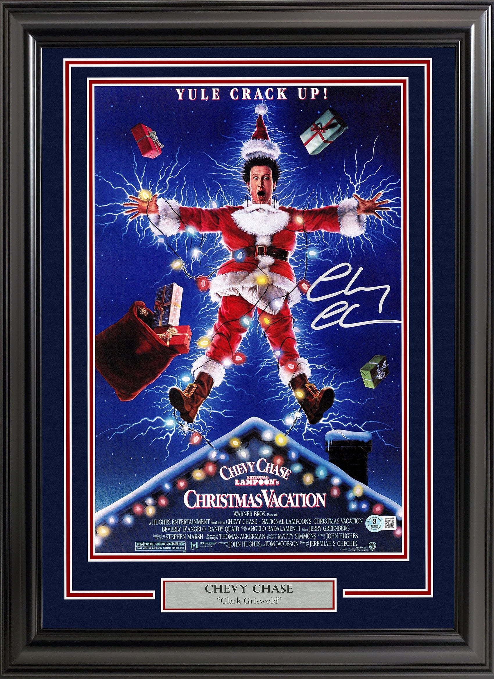 Chevy Chase Autographed Framed Christmas Vacation 11x17 Movie Poster ...