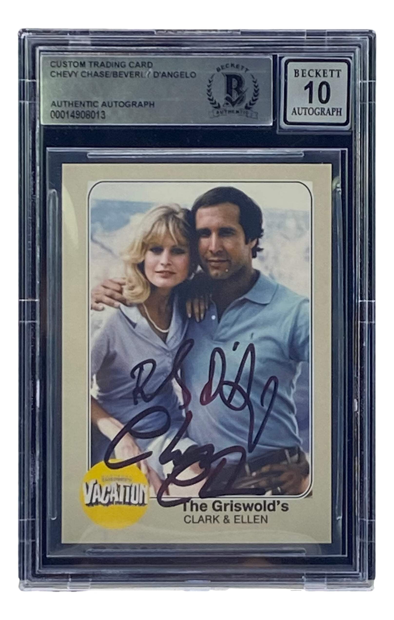 Chevy Chase D'Angelo Signed National Lampoons Trading Card Card BAS ...